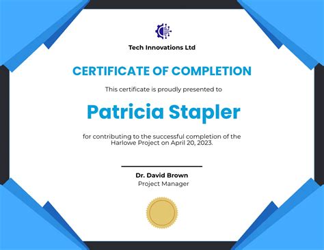 Freelance Project Certificate Template To Edit Online