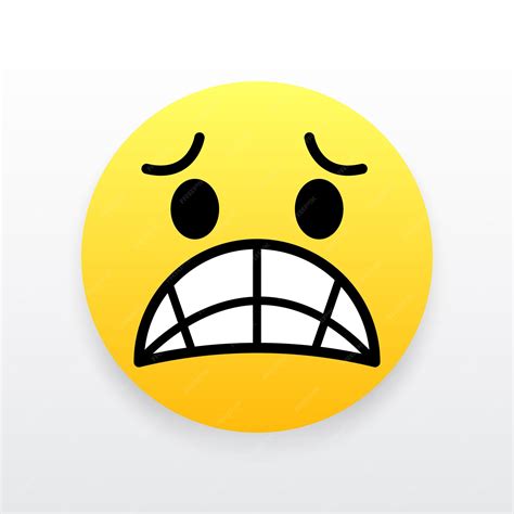Premium Vector Cartoon Yellow Head Panic Expression