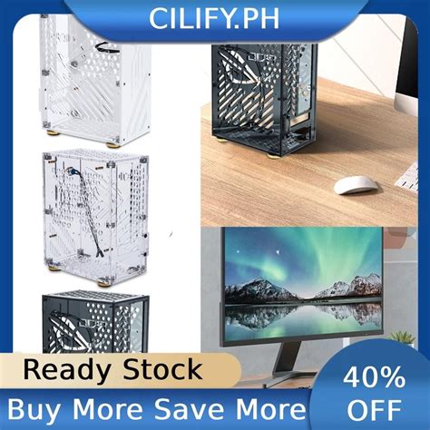 Portable Acrylic Frame Mini Pc Chassis 43l External Display Host Kit