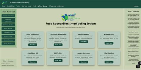 Face Recognition Voting System Figma