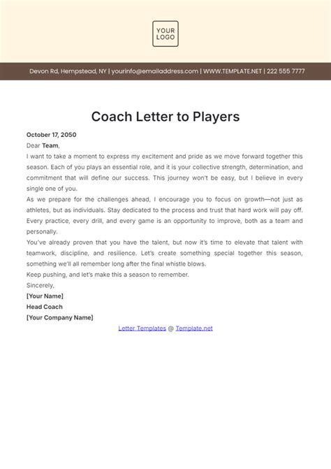 Sample College Recommendation Letter Coach