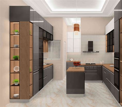 Simple Modular Kitchen With Island Modern Hdhmr Island Modular Kitchen