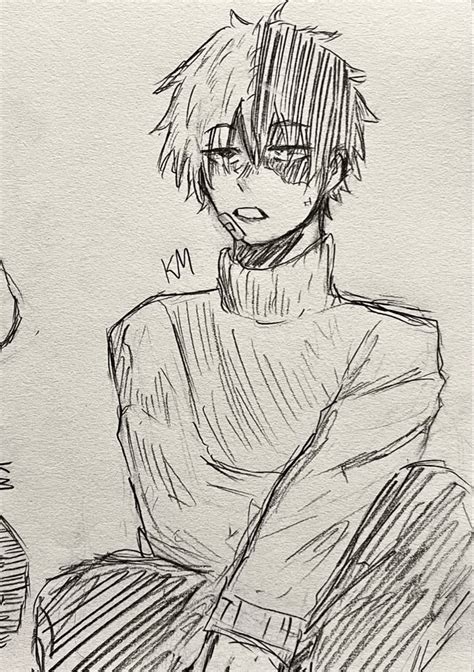 Todoroki Easy Drawings Sketches Hand Art Drawing Art Tutorials Drawing