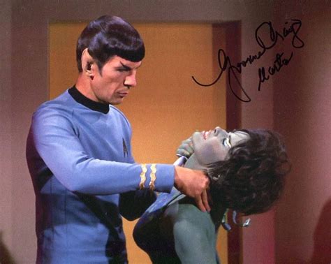 Yvonne Craig Batgirl And Leonard Nimoy Still From Star Trek Star