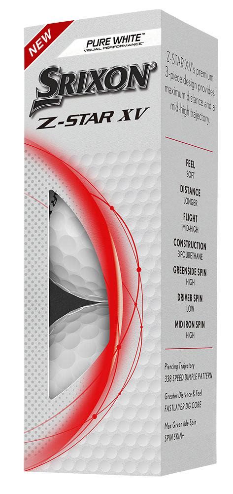 Srixon Z Star Xv Pure White Golf Balls 12 Balls Golfonline
