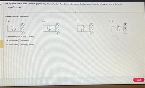 Solved Fxx3−5x−12 Choose The Correct Graph Below A B