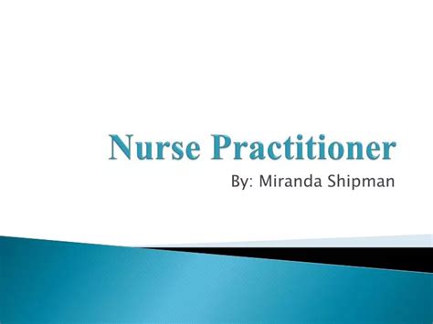 Ppt Nurse Practitioner Powerpoint Presentation Free Download Id