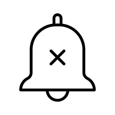 Disable Notification Icon Vector Art At Vecteezy