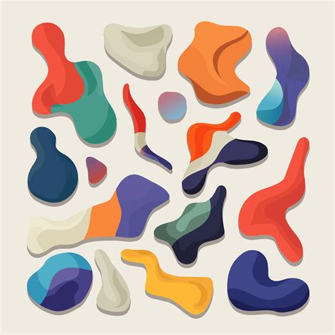 Organic Abstract Random Shapes 48324875 Vector Art At Vecteezy