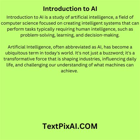 Introduction To Ai Textpixai Ai Artistry Ultimate Content And Image Generator