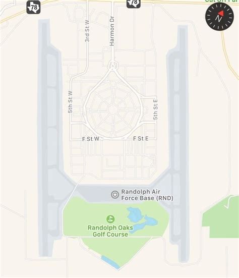 Randolph Air Force Base Map