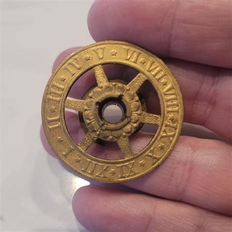 Brass Clock Dial For A Hour Shaft Etsy