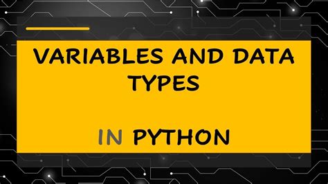 Python Variables And Data Types Explained Learn With Easy Examples Youtube