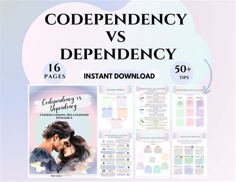 Co Dependency Worksheets Couples Therapy Workbook Boundaries Printables