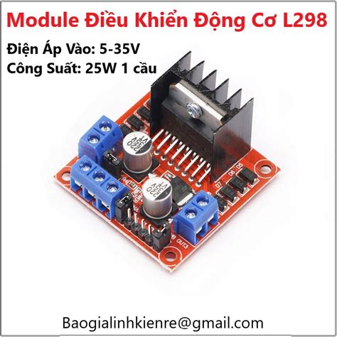 Module L298 Điều Khiển Động Cơ Dc Mạch Cầu H