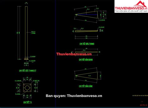 Bản Vẽ Cầu Thang Xoắn Bằng Kết Cấu Thép
