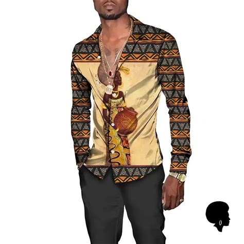 Chemise Homme Imprimé Africain Afro Élégance