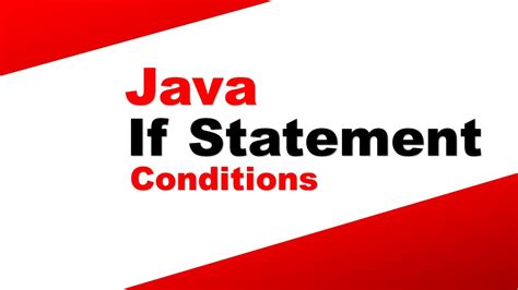 If Statement In Java Youtube