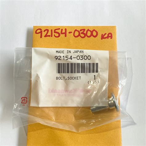 Kawasaki Socket Bolt 92154 0300 One Love Boston