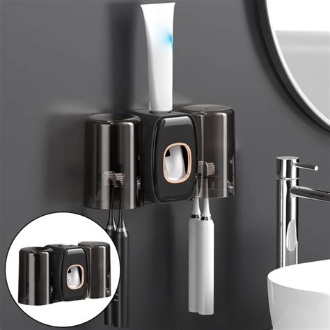 Ewgqwb Toothpaste Squeezer Toothbrush Holders Wall Mounted Toothpaste