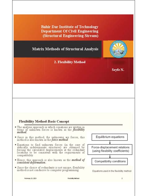 2 Flexibility Method Pdf Bending Truss