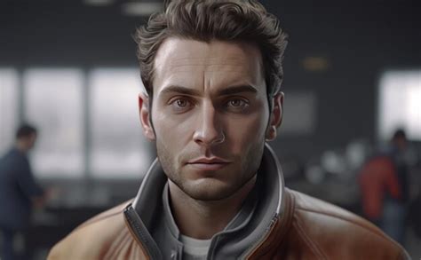 A Man Computer Engineer Programmer Sits At A Computer With A Monitor Ai Generated Premium Ai