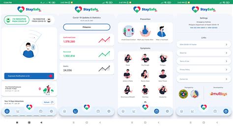 Features Of The Staysafe Ph App From Left To Right 1 Exposure