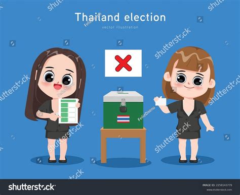 Person Voting Cartoon