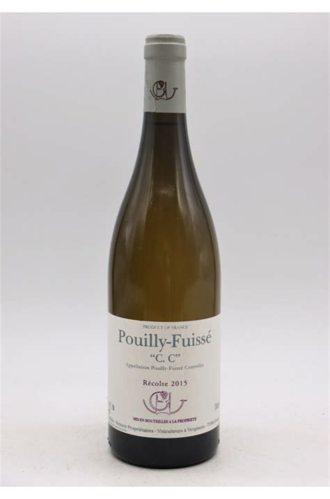 Guffens Heynen Pouilly Fuissé Cc 2015 Vins And Millesimes