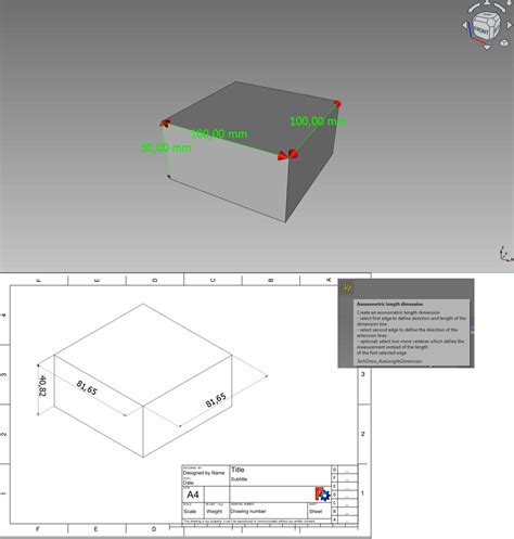 Freecad Axonometric Length Dimension Wrong Work Rfreecad