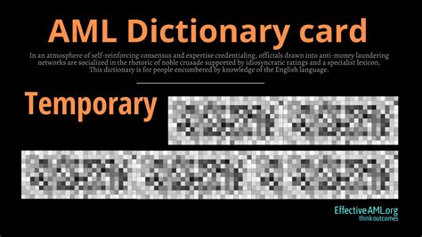 Aml Dictionary Temporary