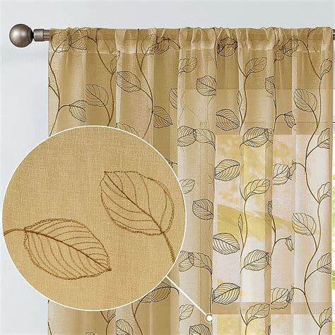 Leaf Pattern Curtains