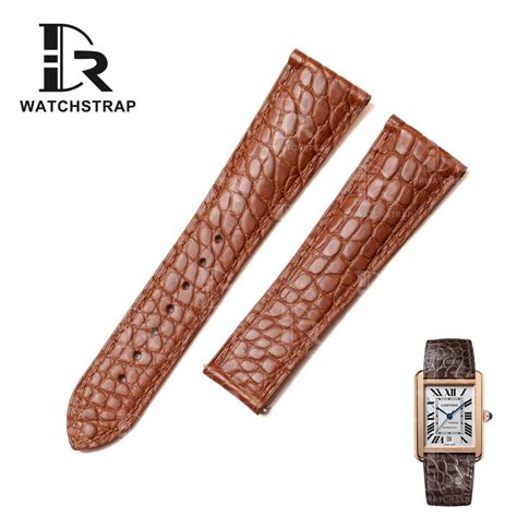 Custom Cartier Tank Watch Leather Band And Ronde Drwatchstrap