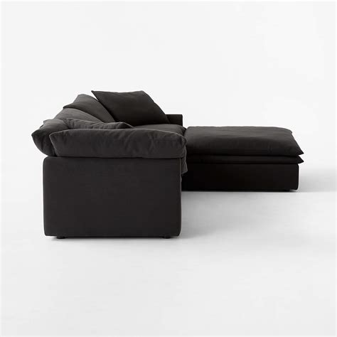 Mattea 4 Piece Sectional Sofa With Right Arm Wooly Sand Cb2 Canada