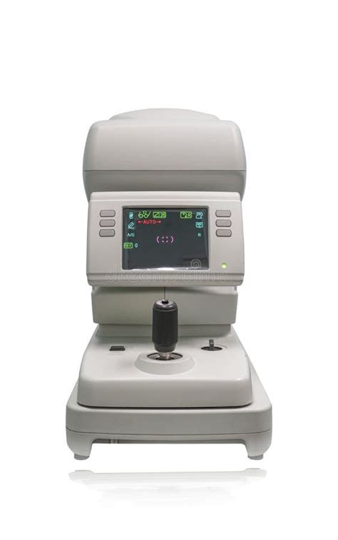 automatic refractometer closeup of modern auto refractometer in optical
