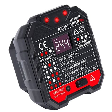 Socket Tester Plug Circuit Analyzer Power Socket Electric Circuit Polarity Voltage Detector