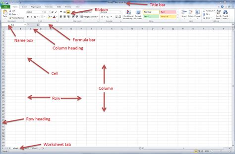 Label The Parts Of The Microsoft Excel Window Fix