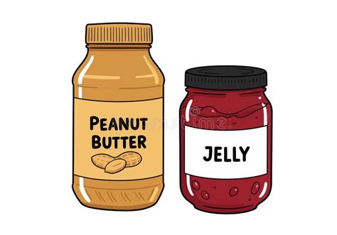 Peanut Butter And Jelly Clip Art Stock Vector Illustration Of Vector
