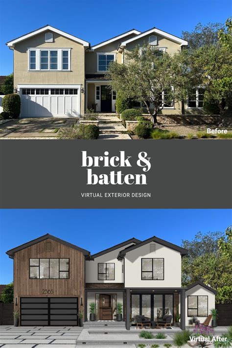 Before And After Modern Exterior Design For California Home Wood