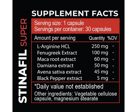 Cápsulas De Potencia Stinafil Super 30 Cápsulas Entrega Gratuita