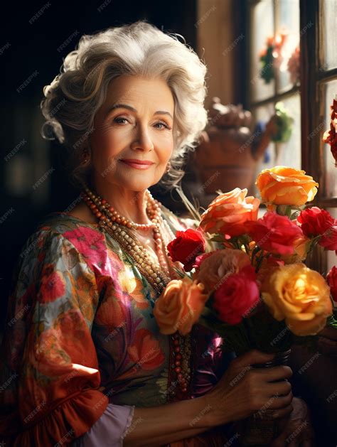 Premium Ai Image Beautiful Old Lady Incredible Old Age Seniorita
