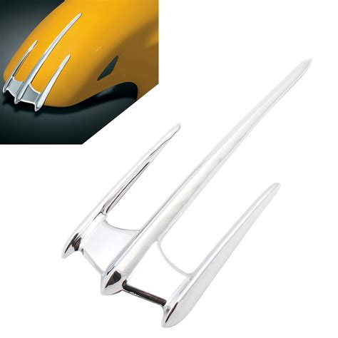 Abs Plastic Fender Filler Chrome Front Fender Tip Trim Accent For Honda