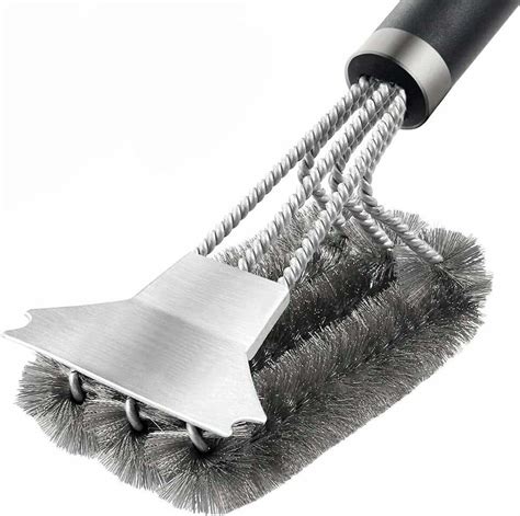 Grill Brush Grill Cleaning Brush With Extra Long Stainless Steel
