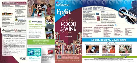 2015 Epcot International Food And Wine Festival Park Map Disney Fanatic