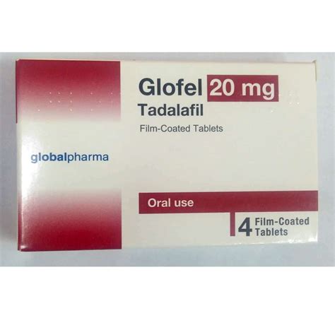 Glofel 20 Mg 4 Tablets For Ed And Bph