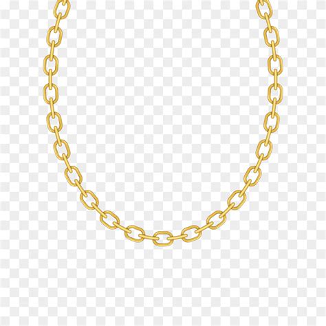 Premium Vector Gold Chain Isolated Vector Necklace