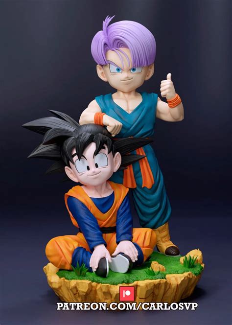 Goten And Trunks Diorama 3d Print Model Free High Quality Models For Your Projects Assetsfree”