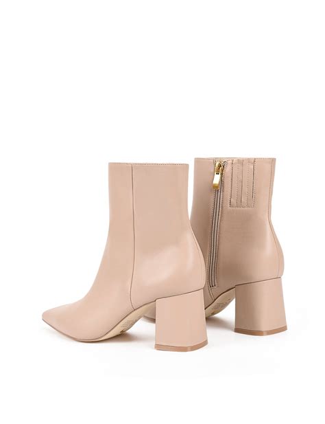 Yates Ankle Boots Nude Leather Siren Shoes