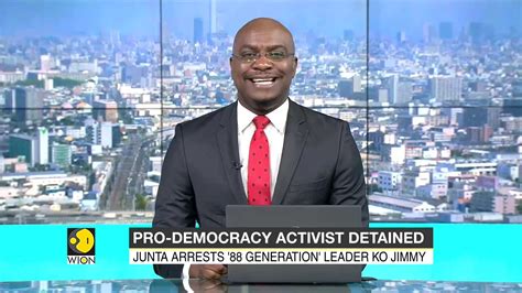 Myanmar Pro Democracy Activist Ko Jimmy Detained World News