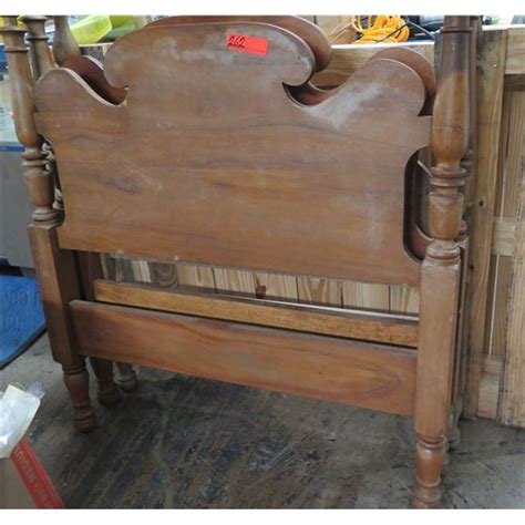 Wooden Bed Frame Disassembled Oahu Auctions